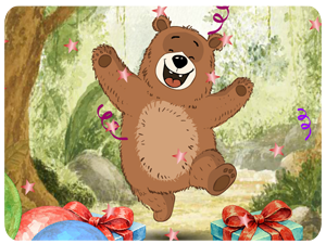 Free happy birthday dancing bear Ecard | GotFreeECards.com